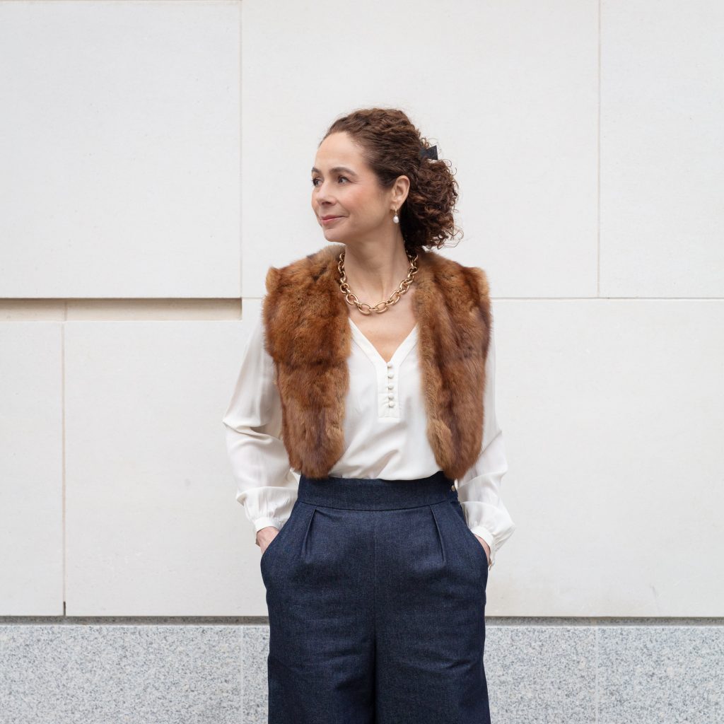 Annie Restyled Vintage Sable Bolero - Philippa London