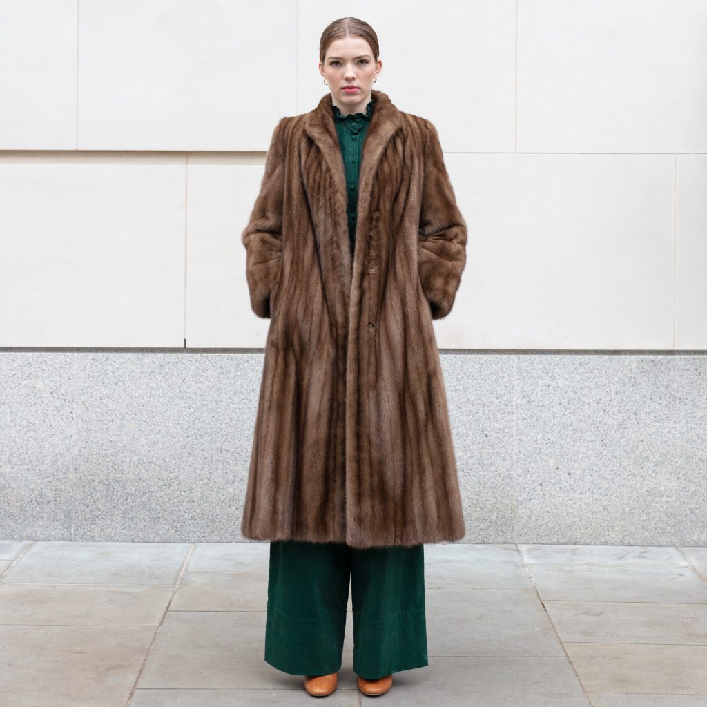Juliet Vintage Demi Buff Mink Coat - Philippa London